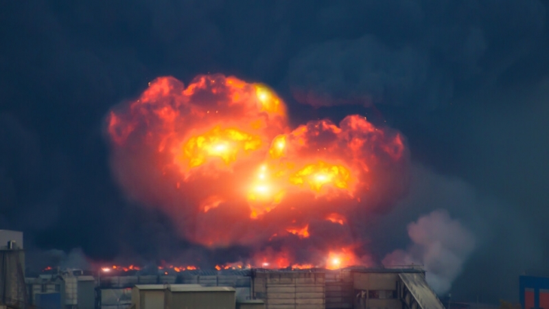 Взрив в завод за експлозиви в Германия има пострадали снимки