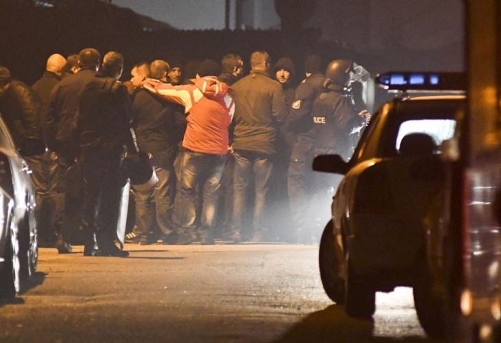 Центърът на Сандански почерня от полиция Арестуваха знакова фигура на ъндърграунда