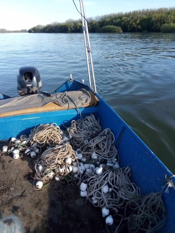 Конфискуваха мрежите на бракониери от водите на Дунав край Козлодуй снимки